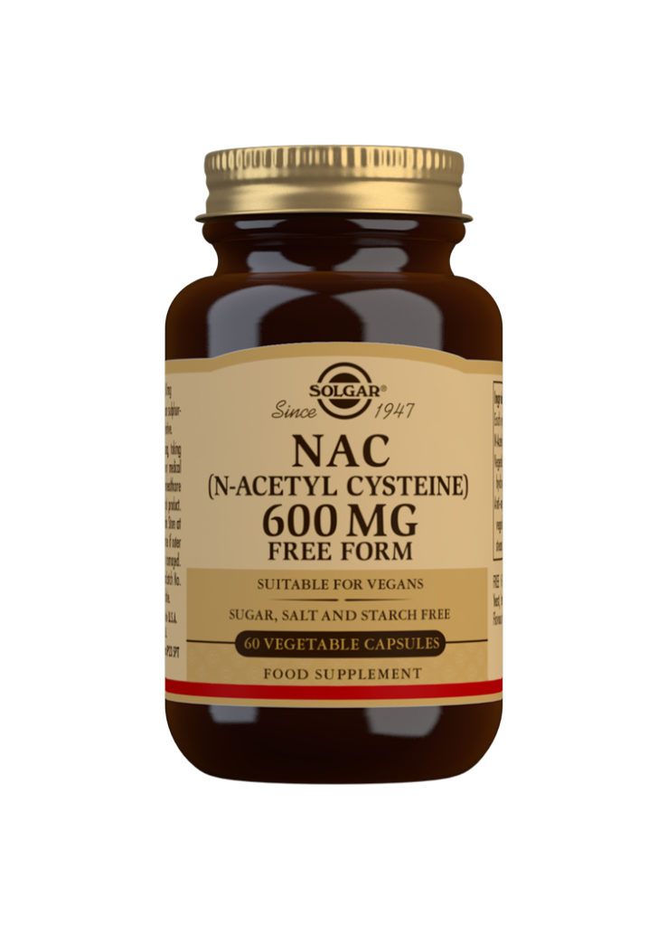 Solgar® NAC (N-Acetyl-L-Cysteine) 600 mg 60 Veg Caps